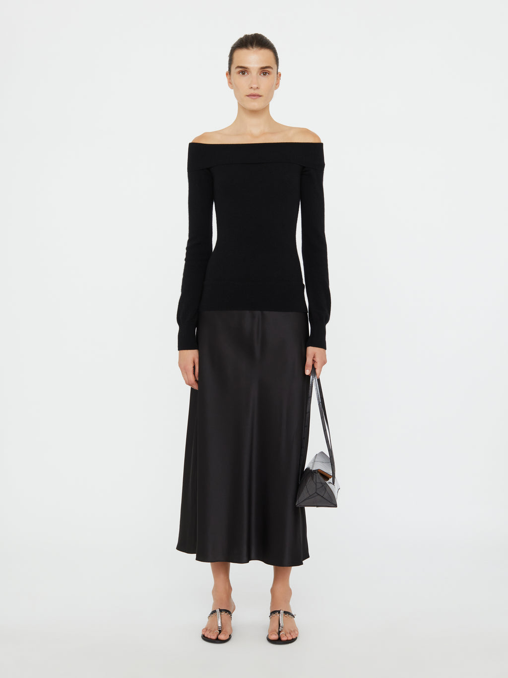 Christopher Esber | Shoulderless Cashmere Monument Dress