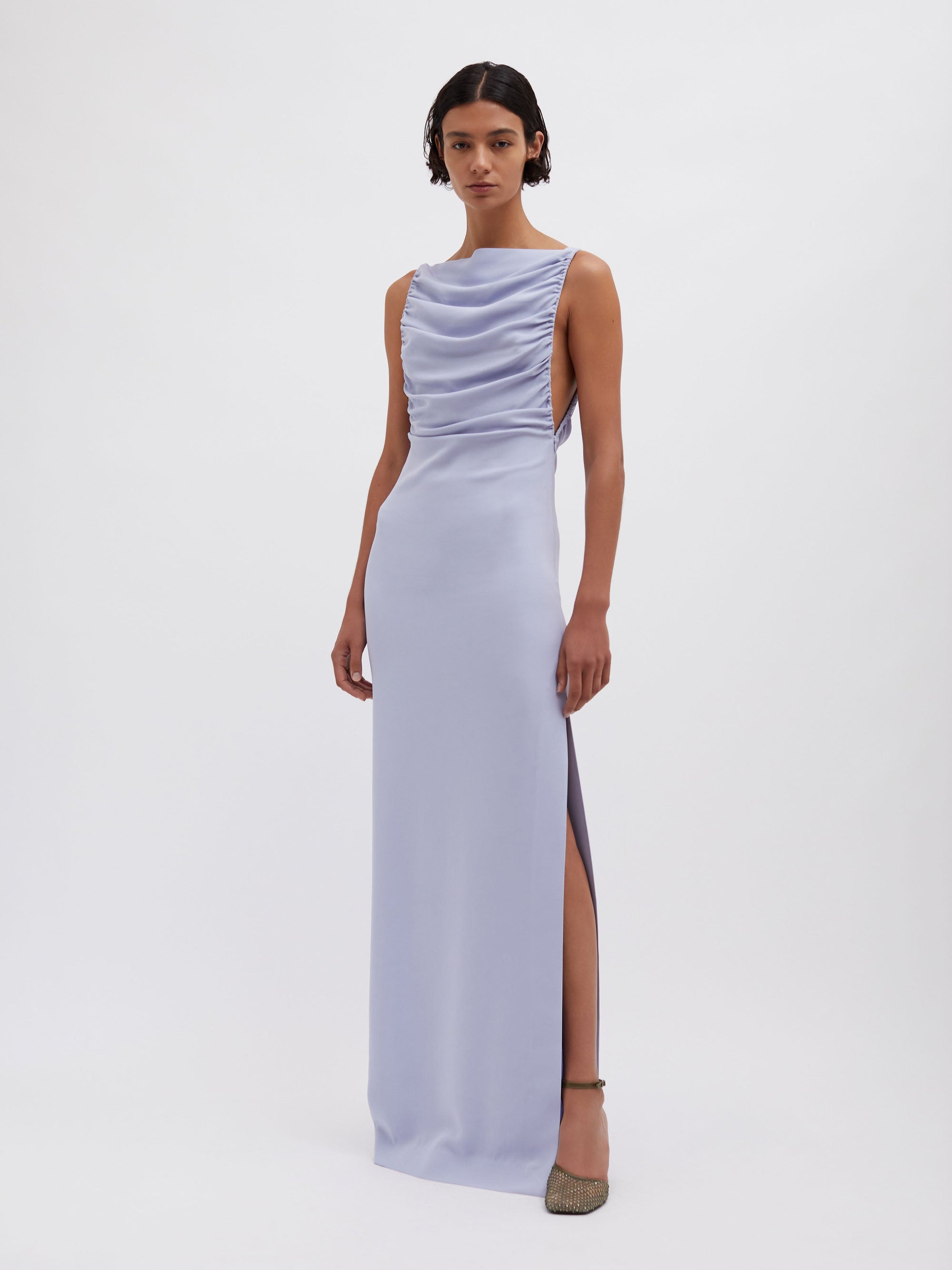 Christopher Esber | Seren Ruched Column Dress Mist