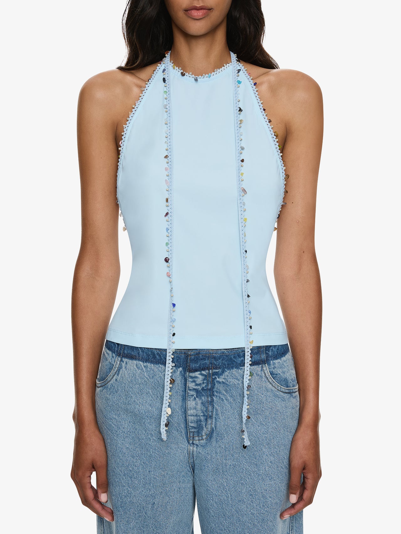 Christopher Esber | Beach Quartz Halter Lycra Top